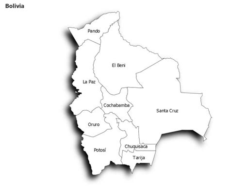 Mapas de Bolivia para colorear Colorear imágenes