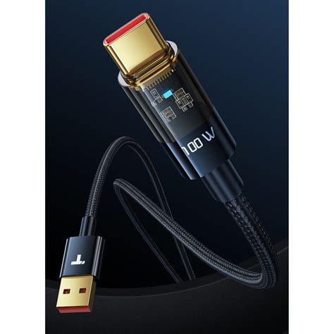Toocki Kabel Data USB Type C Fast Charging Braided 6A 100W 1M TXCT