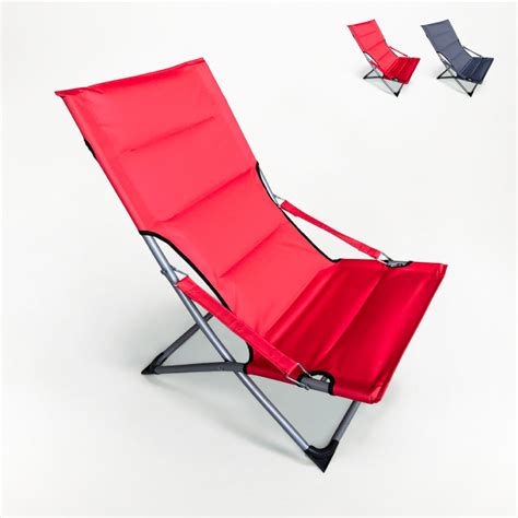 Transats De Plage Chaises Pliantes Jardin Piscine Aluminium Riccione 4 Pcs