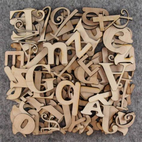 Over 75 Small Wooden Letters Craft Shape 3mm Plywood 2 5cm Size Mixed