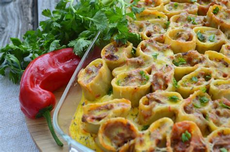 Retete Mancare Gateste Inteligent Paccheri Umpluti Cu Carne Tocata De