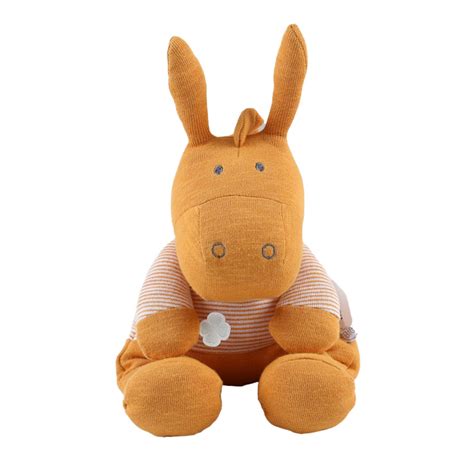 Peluche En Coton Bio Paco L Ne Cm Ocre