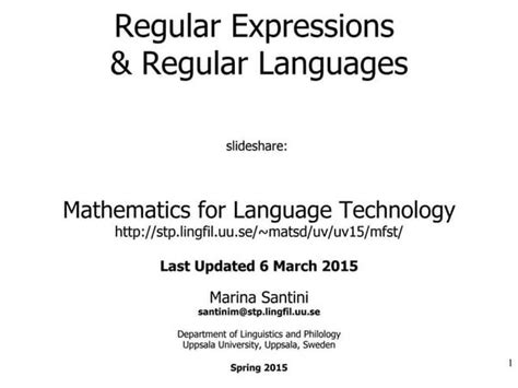 regular expressions theory of computation