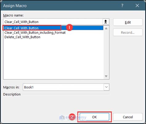 How To Clear Cells In Excel With Button With Detailed Steps