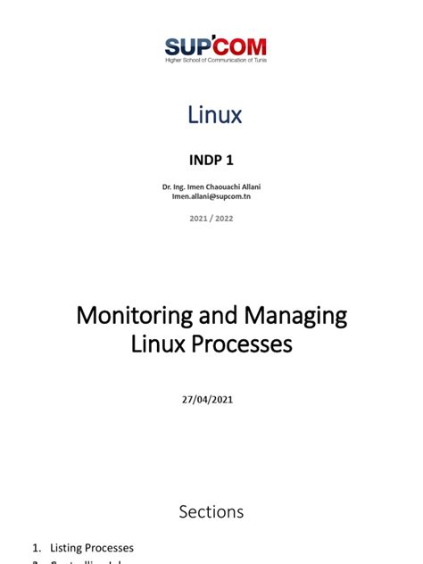 monitoring and managing linux processes pdf process computing computer science