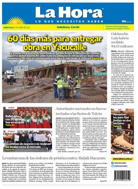 Imbabura Carchi 12 De Abril Del 2017 By LA HORA Ecuador Issuu