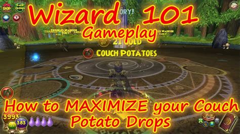 Wizard101 How To Maximize Your Couch Potato Drop Rate Gardening And