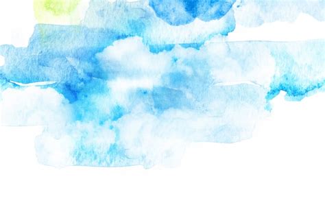 Ilustración acuarela de cielo con nubes Foto Premium