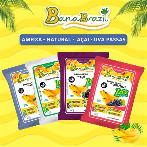 Doce de Banana Bananinha Zero açúcar Kit 4 unidades Sem açúcar 230