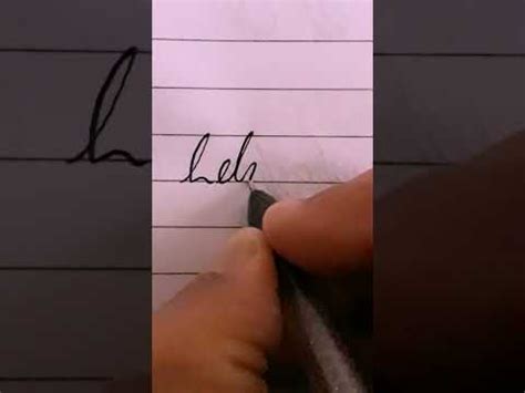 How To Write Lily In Cursive Handwriting Youtube