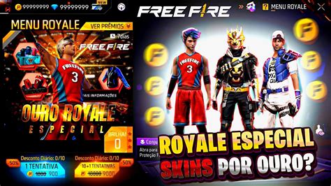 FINALMENTE OURO ROYALE ESPECIAL PEGUE O DUNK MASTER E MUITAS SKINS E