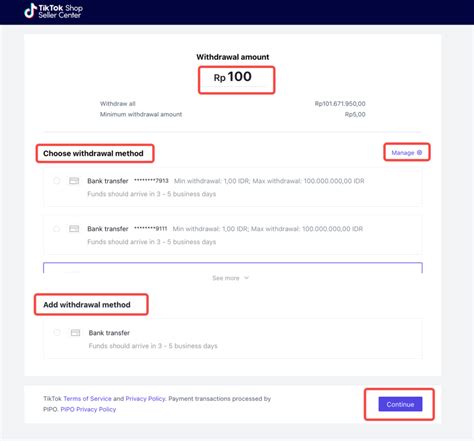 2 Cara Menarik Dana Komisi Di TikTokShop Melalui TikTok Shop Seller