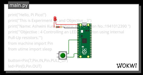 Led Internal Pull Up Wokwi ESP32 STM32 Arduino Simulator