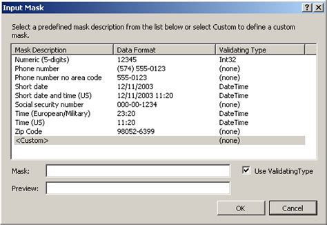 windows control the masked text box