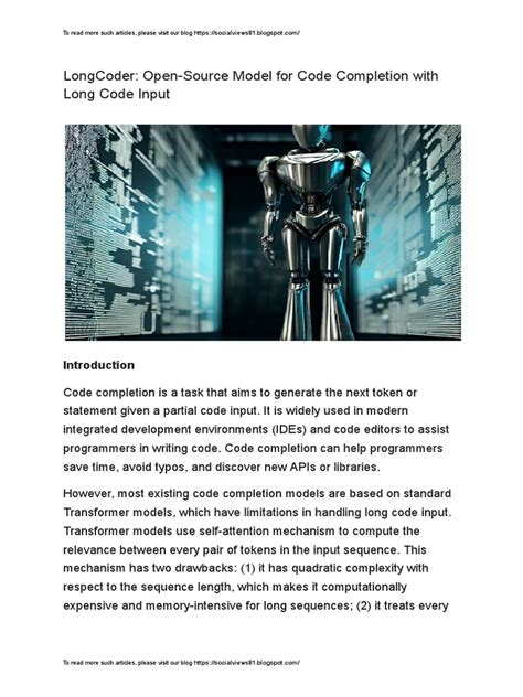 longcoder open source model for code completion with long code input download free pdf