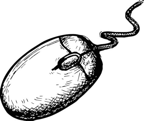 Premium Vector Computer Mouse Doodle Style