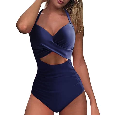 Ykohkofe One Piece Swimsuit Women Sexy Cutout Bathing Suit Tummy