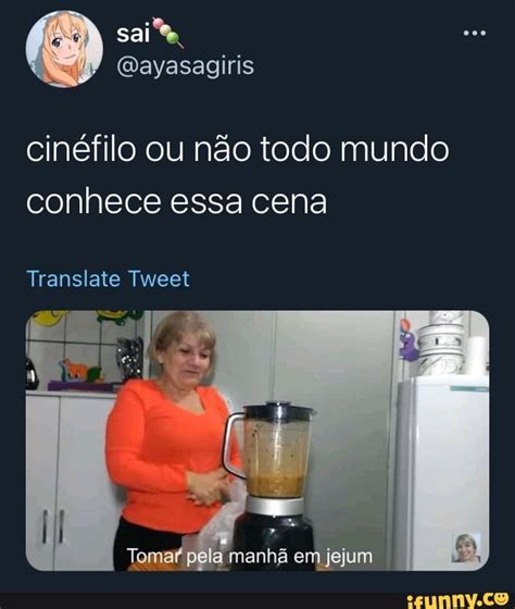 Sai cinéfilo ou não todo mundo conhece essa cena Translate Tweet pela