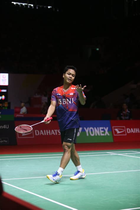 Kalah 21 19 Dan 21 16 Langkah Tunggal Putra Anthony Sinisuka Ginting