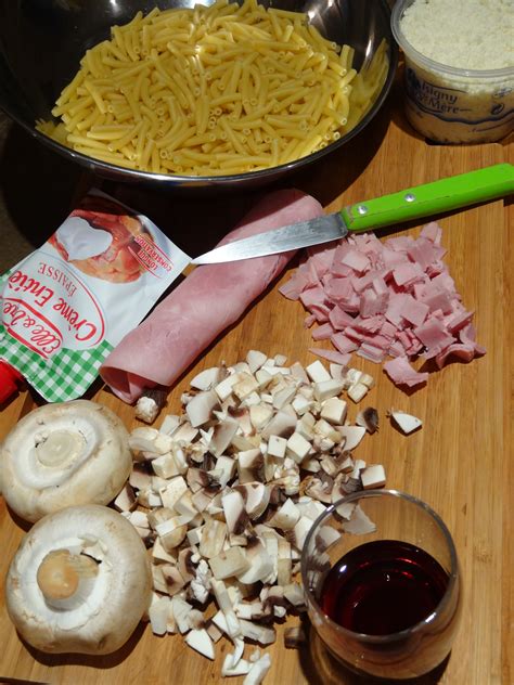 Gratin De Macaroni Jambon Champignon