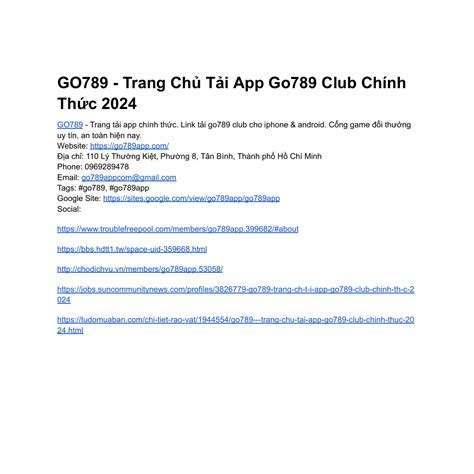 Go Trang Ch T I App Go Club Ch Nh Th C Pdf Docdroid