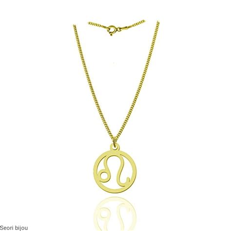 Pozłacany srebrny naszyjnik ZNAK ZODIAKU w kole Seori bijou Modna
