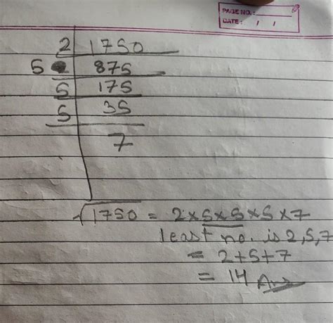 Find A Least Number Which When Added To 1750 To Make It A Perfect