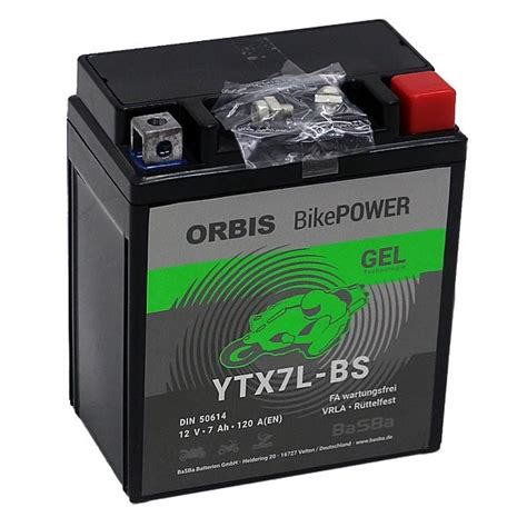 Orbis V Ah Gel Ytx L Bs Motorradbatterie