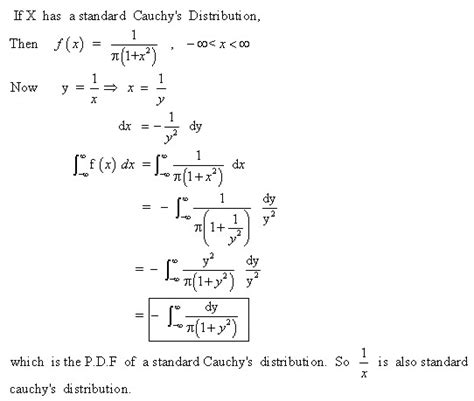 solved a standard cauchy random variable has density function show that x 1 answer