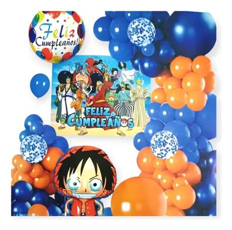 Kit Globos Luffy One Piece Cumpleaños Decoracion Fiesta Meses sin interés