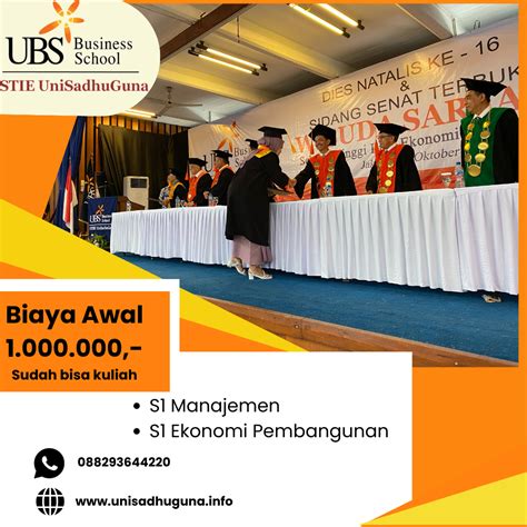 Penerimaan Mahasiswa Baru Kelas Karyawan Di STIE Unisadhuguna Jakarta