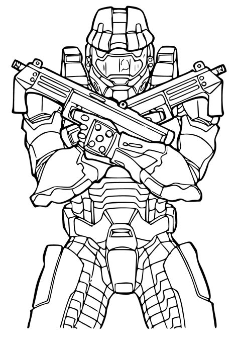 Coloriage Halo H Ros Imprimer Gratuit Pour Adultes Et Enfants Filles