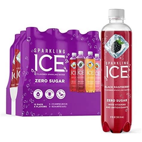 Sparkling Ice Variety Pack Zero Sugar 17 Fl Oz 12 Count Black