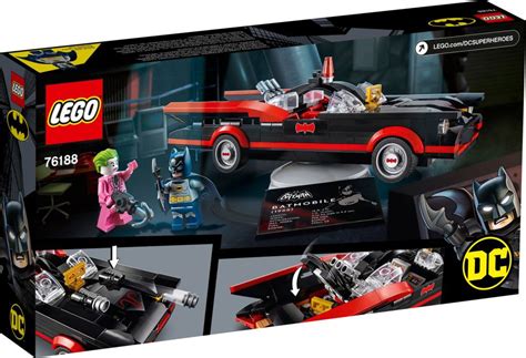 LEGO DC Comics 76188 pas cher La Batmobile de Batman Série TV classique