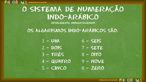 Aula 026 O sistema Indo Arábico