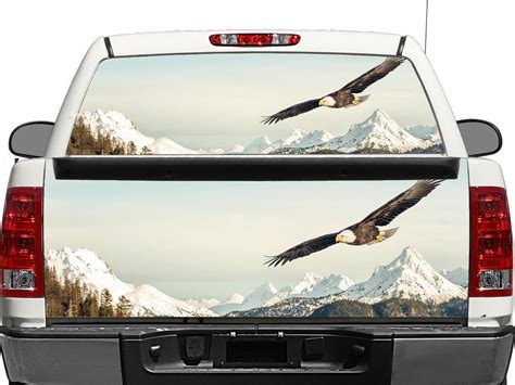 US Bald Eagle lunette arrière ou hayon sticker autocollant Pick up