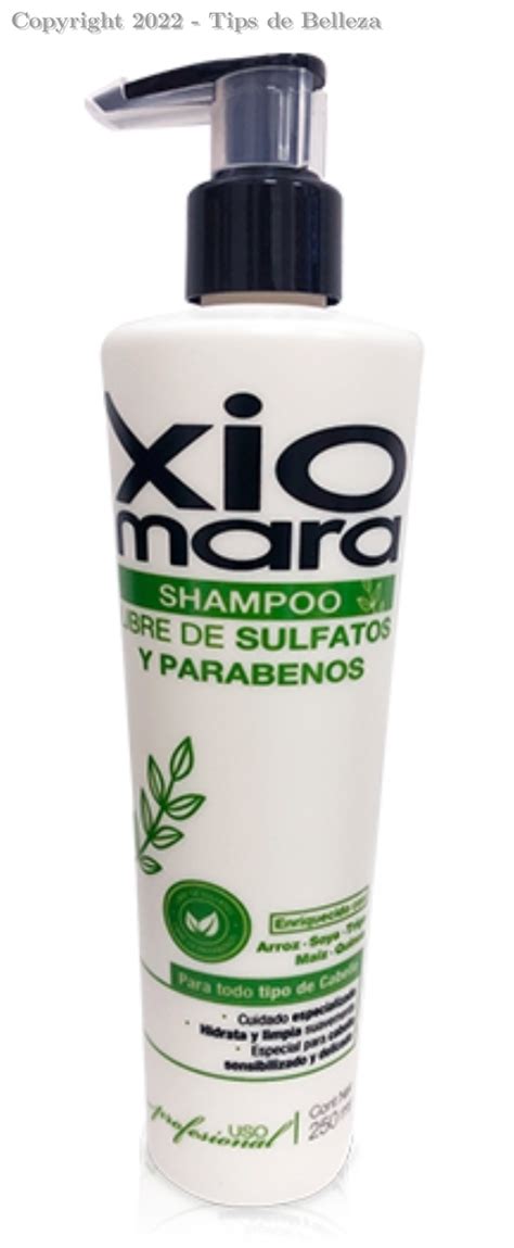 7501846505498 SHAMPOO LIBRE DE SULFATOS Y PARABENOS XIOMARA 250 ML