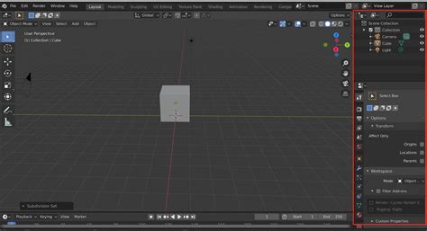 Interface How To Open Properties Panel Blender Stack Exchange