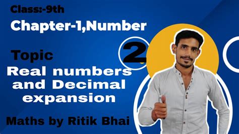 2 what is real number and decimal expansion numbers chapter 1 of class 9th youtube