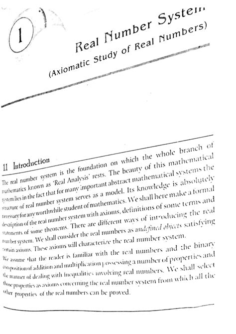 bsc 3rd year maths analysis sec a real analysis ch1 real number system bachelor in science