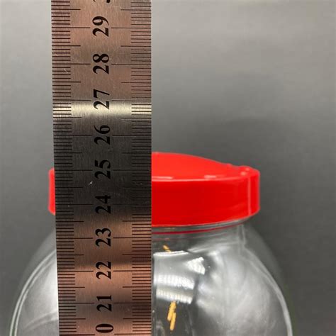 3000 CC CAM KAVANOZ KIRMIZI PLASTİK KAPAKLI 3 LİTRE CAM KAVANOZ