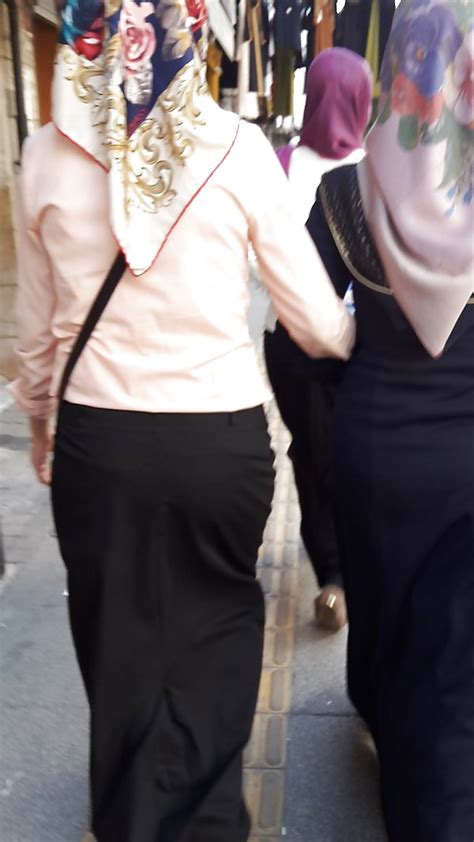 Turkish Sexy Hijab Turban Tanga Candid Butt Photo 15 15