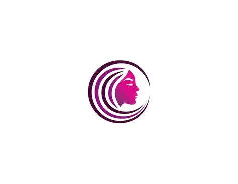 Modelo De Logotipo De Mulher Beleza Vetor Premium