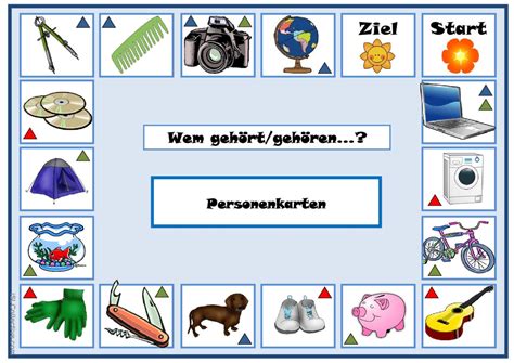 Wem gehört gehören Deutsch DAF Arbeitsblätter pdf doc
