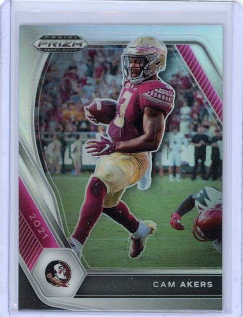 2021 Prizm Draft Picks Cam Akers Silver Prizm Florida State Seminoles