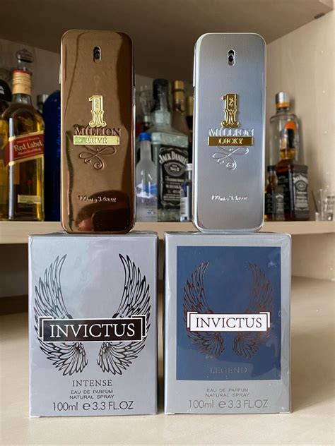 Super Kit 4 Perfumes Invictus One Million 100ml Perfume Masculino