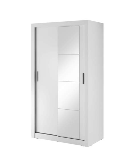 Szafa przesuwna 120 cm AR 06 ARTI 2 drzwiowa lustro biała LENART