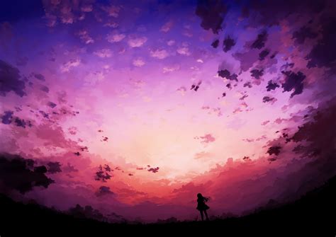 Fondos de pantalla luz de sol Arte fantasía puesta de sol Anime