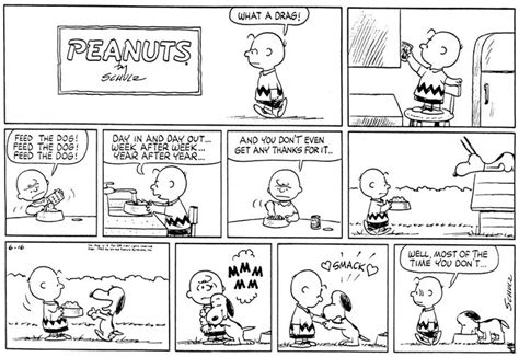 Peanuts By Charles Schulz For June 16 1963 Snoopy Comics Snoopy And Woodstock