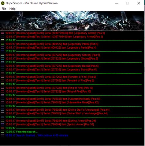 Dupe Item Scan Tool For Muemu Herramientas Tuservermu
